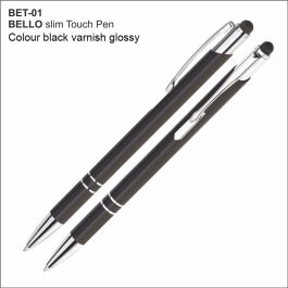 Engraved advertising pens BELLO PEN Touch Pen BET-01 black